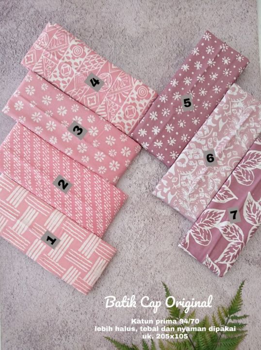 KAIN BATIK CAP SERI PINK BAHAN BATIK WARNA PINK 2 METER #1 | Lazada ...