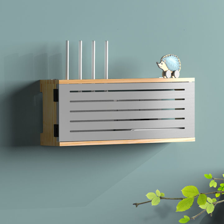 WiFi Router Storage Box Wall-Mounted Socket Hiding Box Ugly Box Optical ...