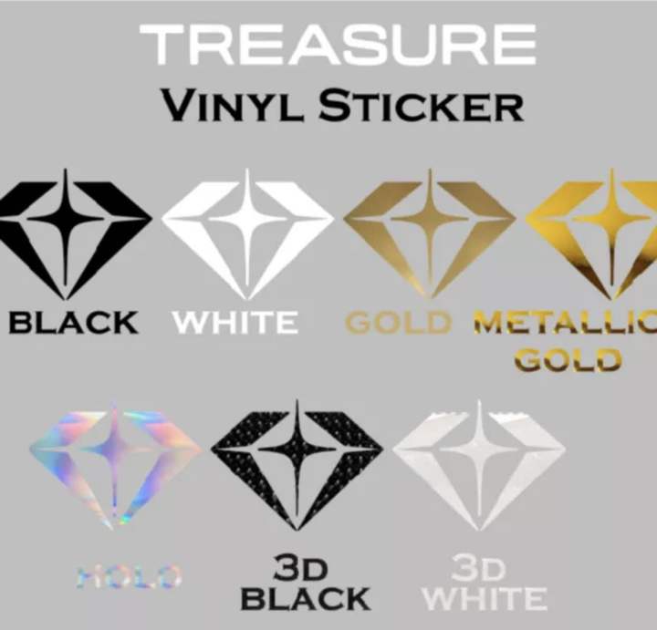 kraftitaph Treasure New Logo Vinyl Stickers | Kpop Teume | Waterproof ...