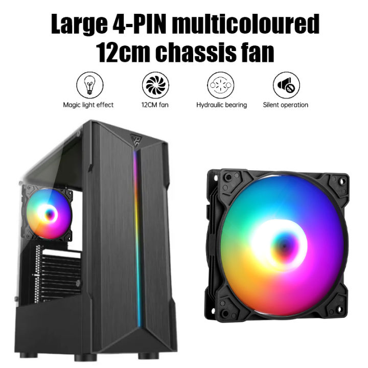 RLG fan cooler pc RGB FAN Casing 12 cm fan cooler pendingin Fan casing ...