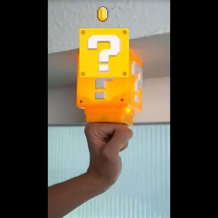 Lumens Super Mario Lamp for Bedside LED Question Mark Night Light Mario ...