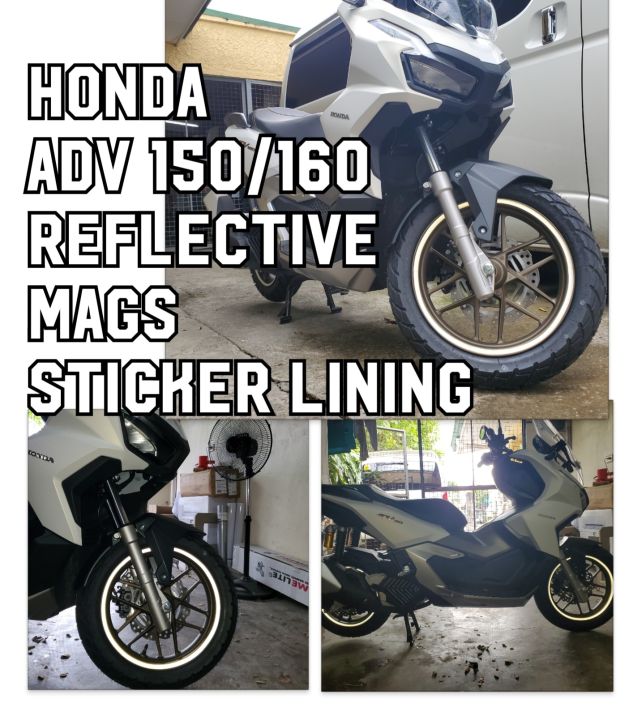 HONDA ADV 150/160 reflective mags sticker lining set | Lazada PH