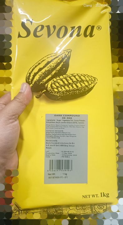 Sevona Dark Chocolate Compound 1 kilo (Beryl's Product) | Lazada PH