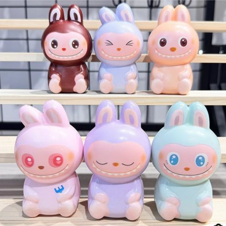 Labubu V2 Have A Seat Stress Relief Squishy Toy Labubu Pinch Toy Slow ...