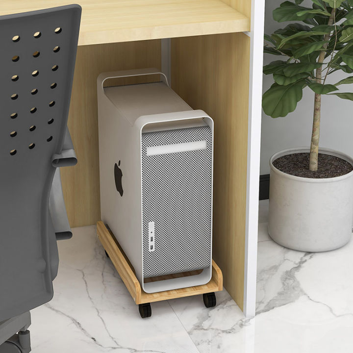 Desktop Computer Host Bracket Pad Riser Base under Table Chassis ...