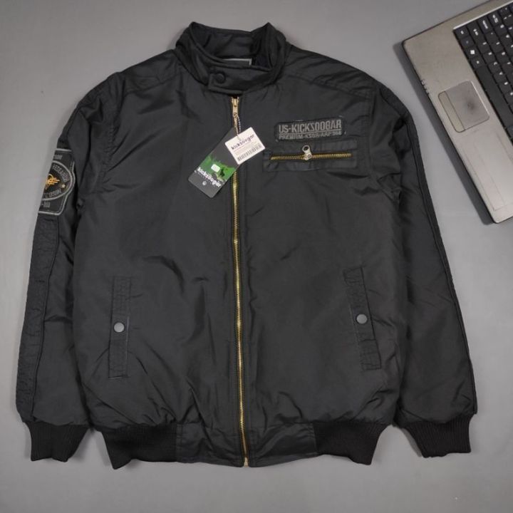 jaket bomber Pria Kicksoogar Original tebal lembut | Lazada Indonesia