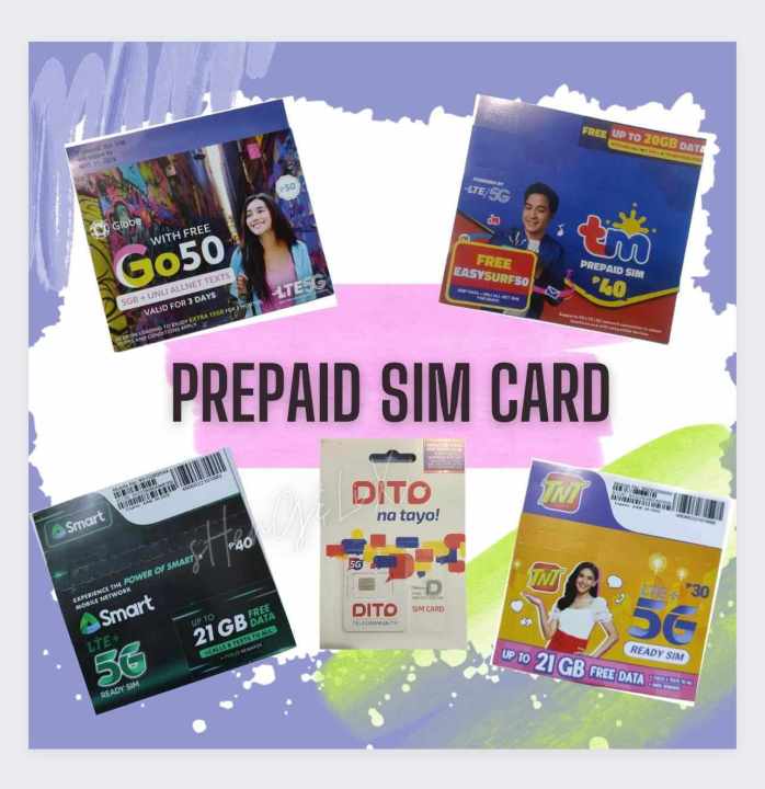 5G PREPAID SIM CARDS (REGULAR) | Lazada PH