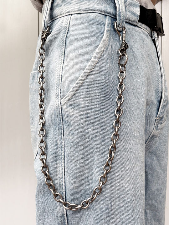 Death's Scythe Punk Chain Accessory Hooked Devil Head Hip Hop Trend ...