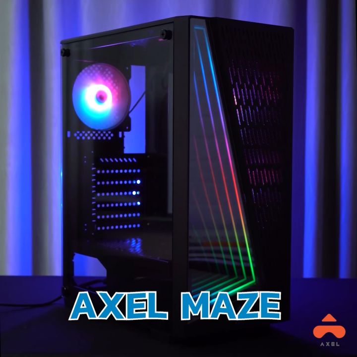 AXEL MAZE MID TOWER ATX Gaming Case | Lazada.co.th