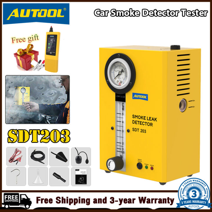 AUTOOL SDT203 Upgrade Car S-moke Leak Detector Automotive Generator S-moke Diagnostic Machine ...