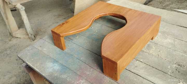 KURSI CLOSE wc duduk kayu portable tinggi 10cm kursi jongkok | Lazada ...