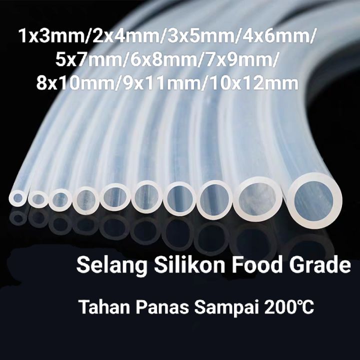 Selang Silikon Tahan Panas Silicone Tube Food Grade/Harga 1 Meter ...