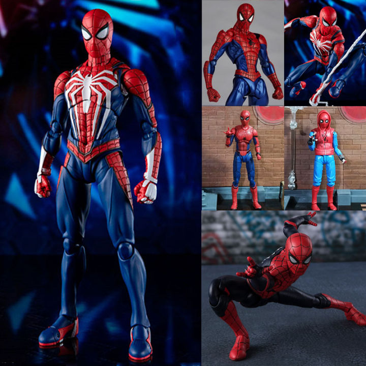 SHF Steel Spider-Man Garage Kit Myers Black Toy Horizontal Universe ...