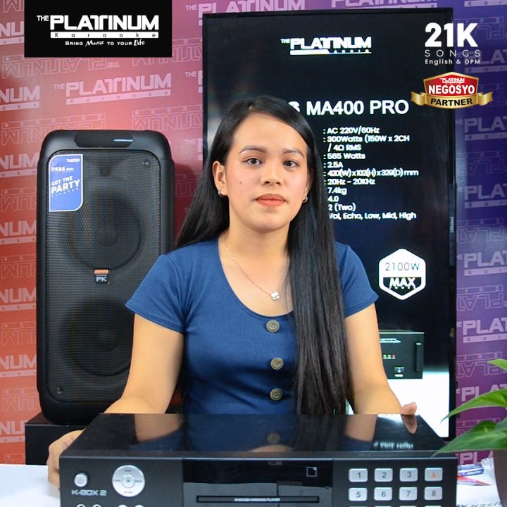 Platinum Karaoke K-BOX 2 KS40 Player 23,000++ OPM & English Songs with Wired Microphone | Lazada PH