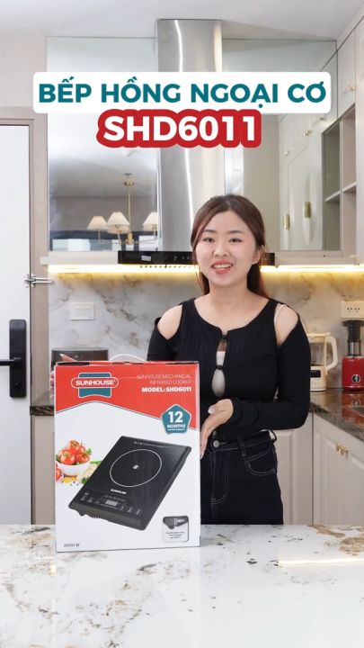 Bếp Hồng Ngoại Đơn SUNHOUSE SHD6011/SHD6012A - Công suất 2000W - Phù ...
