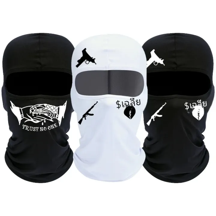 Balaclava กลางแจ้งขี่จักรยานหมวกหน้ากากผ้าพันคอกีฬาสกีวิ่ง MTB จักรยาน ...