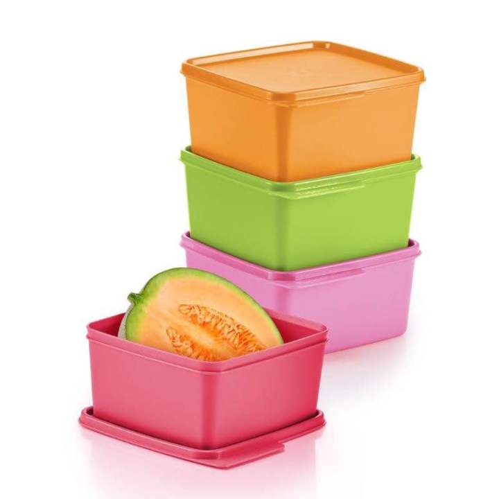 Tupperware Snack & Stack 1.2L (4pcs) | Lazada