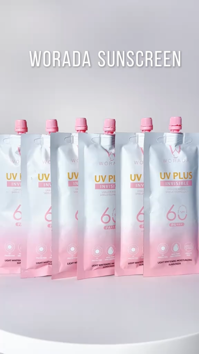 WORADA Whitening Sunscreen Upgraded Portable 3in1 SPF60 UV Plus ...