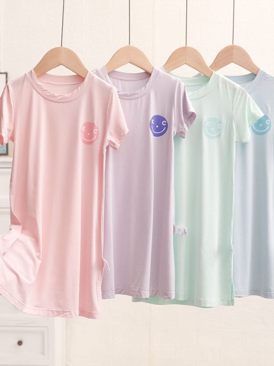 Mother Daughter Matching Sleepwear Short Sleeve Ultrafine Modal ...