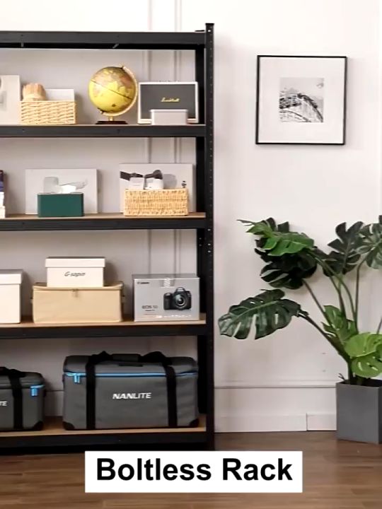 【Load 800KG】Rack Steel Storage Shelves Metal rack 6 Layers Boltless ...