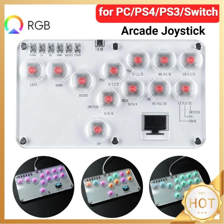 Arcade Joystick 12Keys Leverless Controller Arcade Fightsticks ...