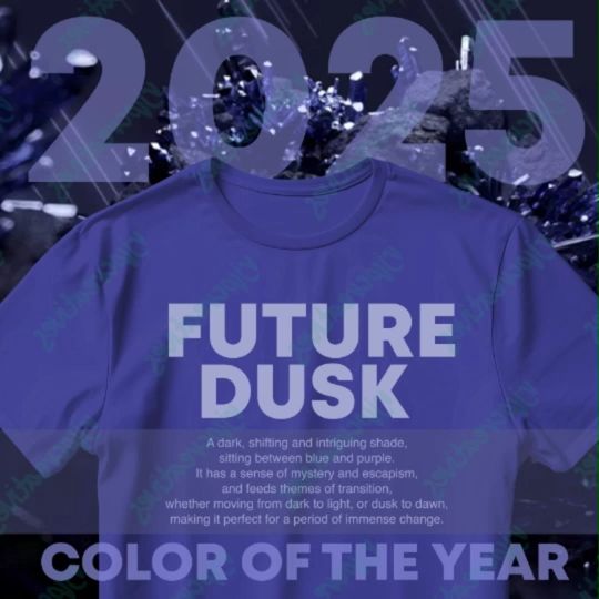Future Dusk Shirt - Printed Design C1 - 2025 Color of the New Year ...