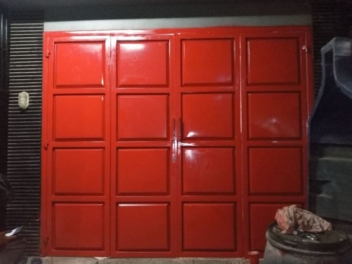 Pintu Lipat besi ,Minimalis ,Model Plat Bending ./ Pintu Ruko ,Pintu ...
