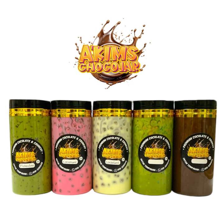 A’KIMS CHOCOJAR with PREMIUM CHOCOLATE & CRUNCHY 400ML | Lazada