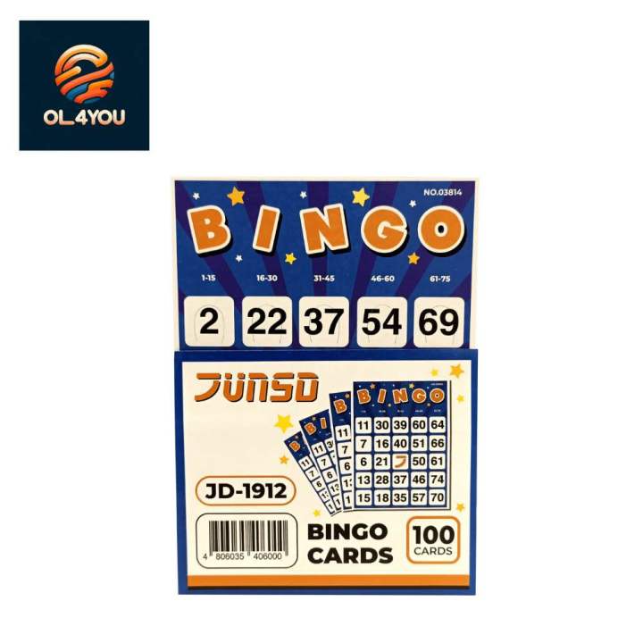 OL4YOU Junsd Bingo Card Blue 100 pcs | Lazada PH