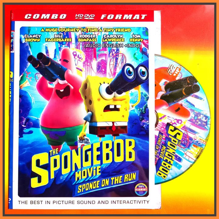 Kaset Film Kartun Animasi THE SPONGEBOB MOVIE Sponge On The Run Teks ...