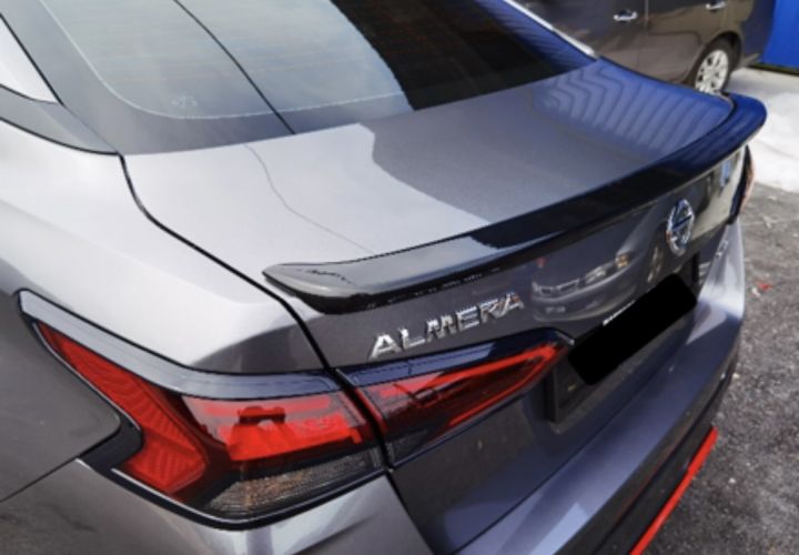 Nissan almera 2020 2021 2022 2023 rear boot trunk ducktail lip spoiler ...