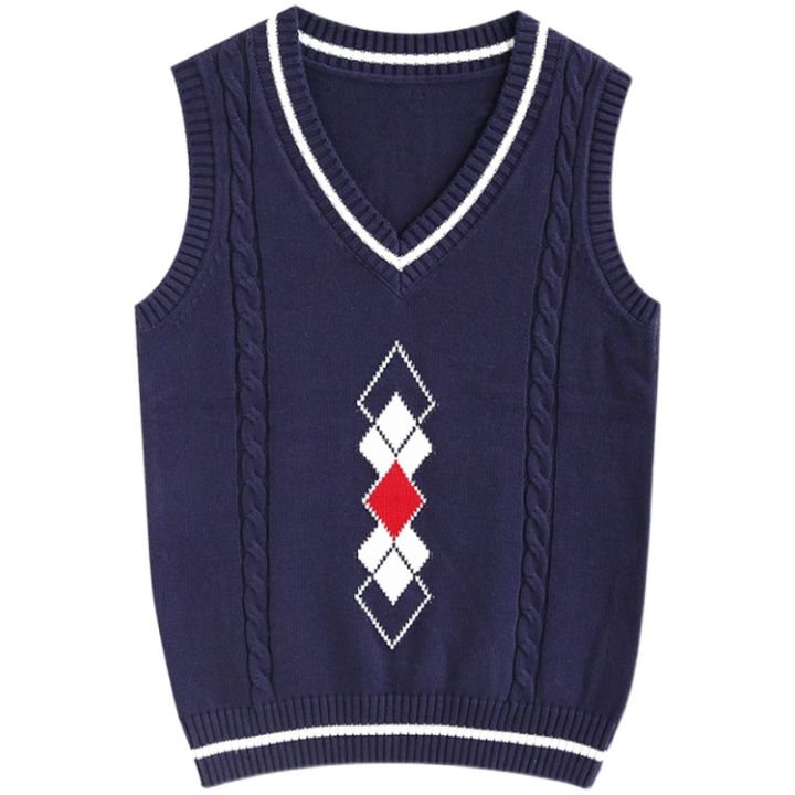 Niffeilu | Academic Style Jk Knit Vest Set for Teen Girls | Lazada ...