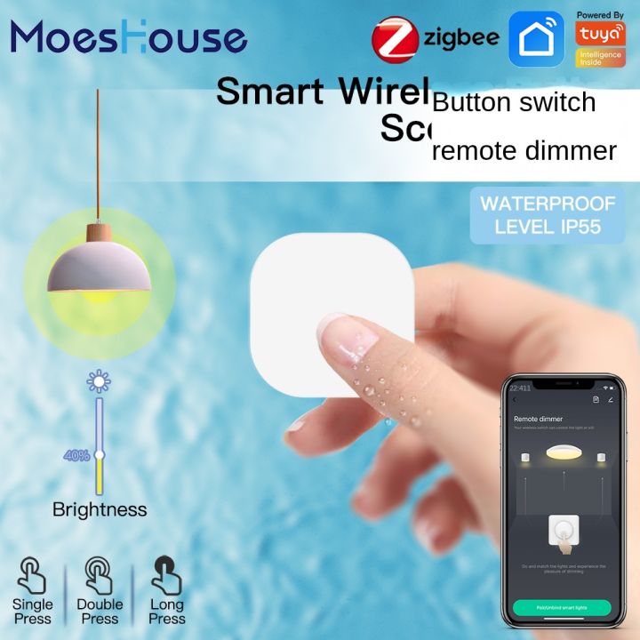 Moes Tuya ZigBee Smart Button Switch Wireless Remote Control Multi ... Moes Tuya ZigBee Smart Button Switch Wireless Remote Control Multi ...