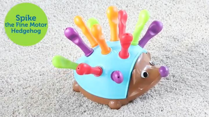 Hedgehog toy Montessori sensory learning color number classification ...