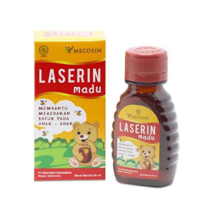 LASERIN MADU 60ML/ BATUK ANAK/ BATUK BERDAHAK/BATUK KERING/ OBAT BATUK ...