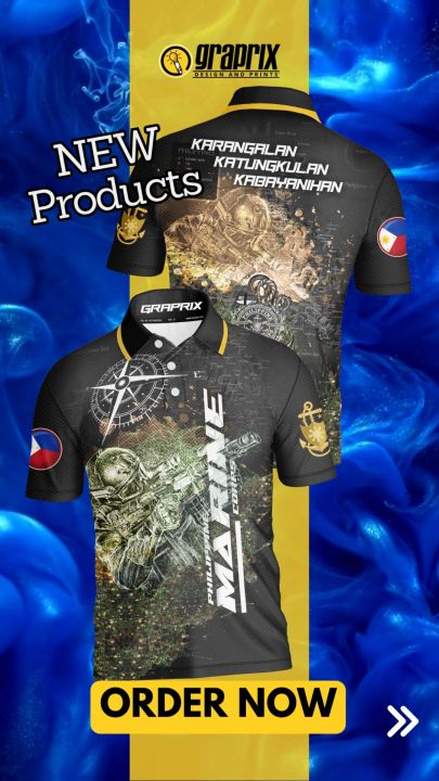 Marine Corps V3 Full Sublimation Polo Shirt All-Over Print PolyDex ...