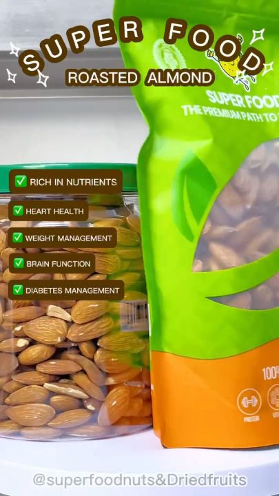 Superfood Roasted Almonds (Unsalted) |Almond | Lazada PH