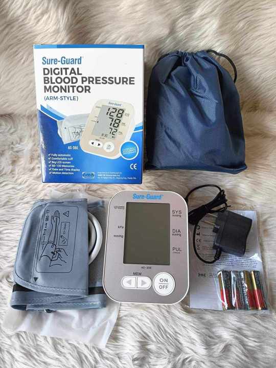 Digital Blood Pressure Monitor (Arm-Style) Sure-guard | Lazada PH