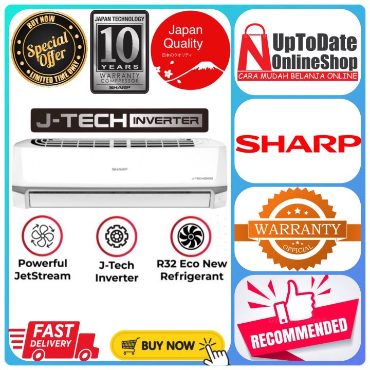 AC SHARP INVERTER 1/2PK AH-X6ZY X6BEY BEY POWERFUL JETSTREAM COOLING AC ...