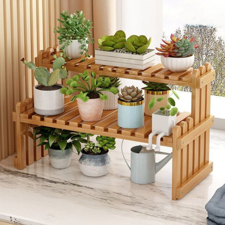 Indoor Plants Holder Wood Shelf Flower Pot Shelves Bay Window Small ...
