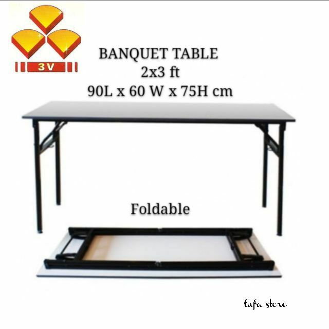 2x3 Ft 3V BANQUET TABLE MEJA BANQUET OFFICE TABLE DESK STUDY TABLE ...
