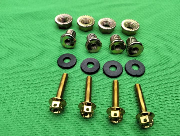 Inner bolt with Gold bolts for windshield motorcycle Nmax/Aerox v1, v2 ...