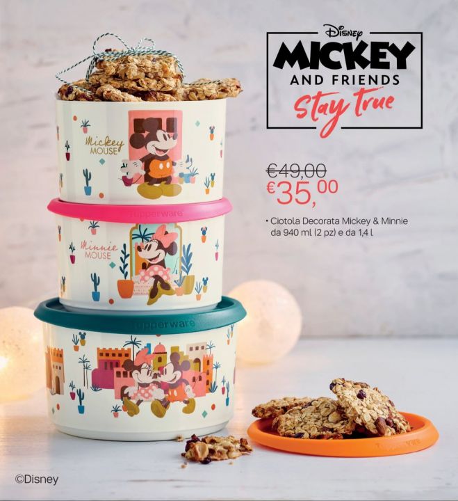 Tupperware Disney/Mickey Canister Set (3 pcs)-Rare Edition | Lazada