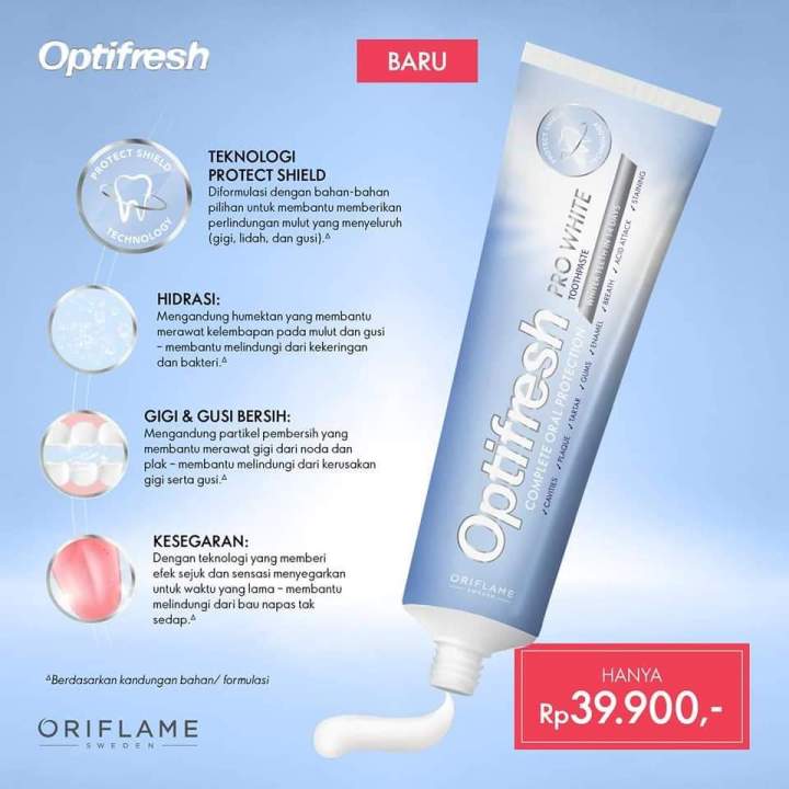 pasta gigi optifresh pro white toothpaste 100g | Lazada Indonesia