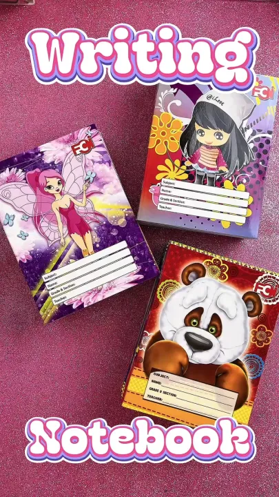 FCI Writing Notebook, New Assorted Design for Kinder to Elementary ...