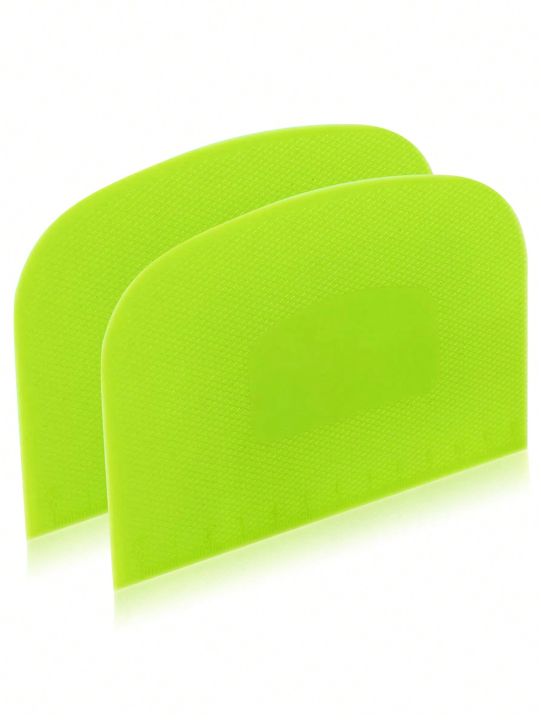 2pcs Dough Scraper Bowl, Plastic Dough Cutter, Flexible Bench ...