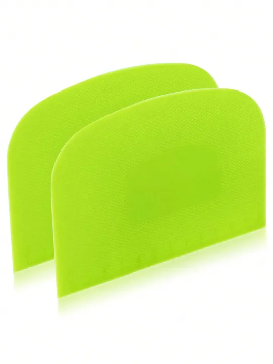 2pcs Dough Scraper Bowl, Plastic Dough Cutter, Flexible Bench ...