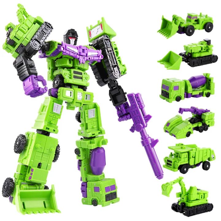 2025 Transformation Robot Car 6 in 1 Defensor Devastator Toy Action ...