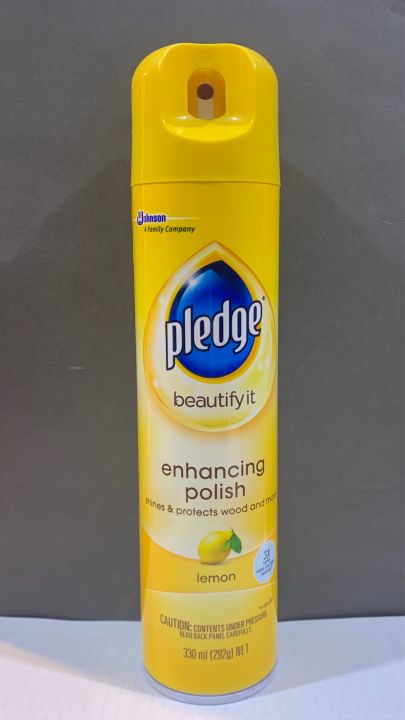 Pledge Enhancing Polish Lemon Scent 330ml | Lazada PH