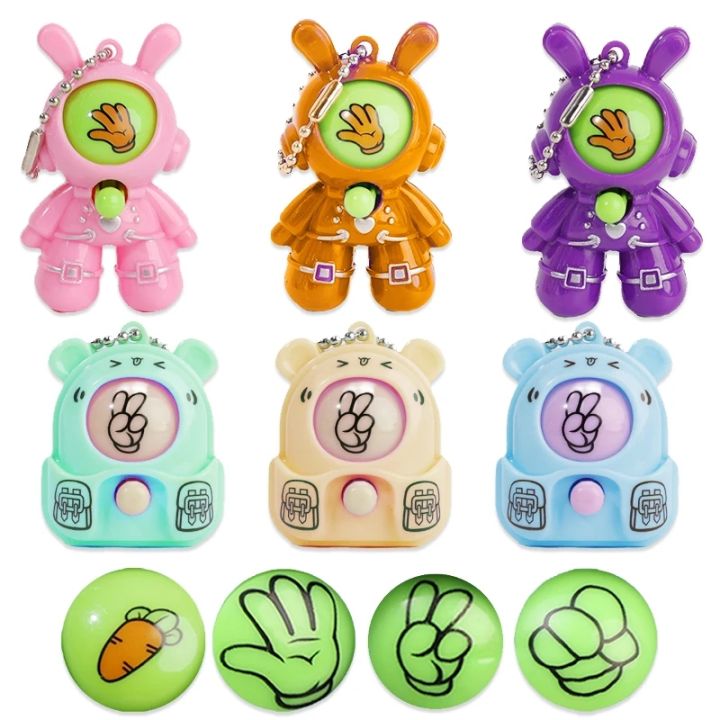 5Pcs Radish Rabbit Puzzle Guessing Face Doll Toy Backpack Pendant Stone ...